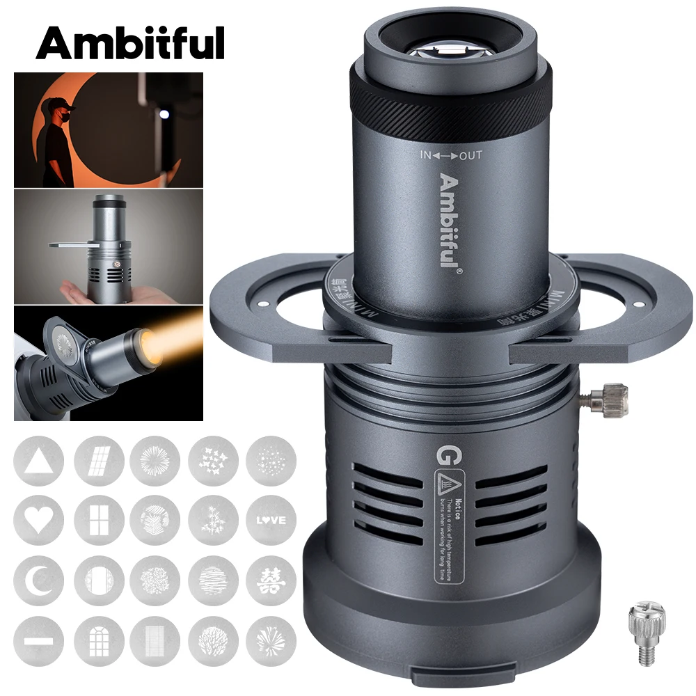 Ambitful AL20 Focalize Conical Snoot 광학 콘덴서 아트 미니 Bowens Godox Yongnuo ...