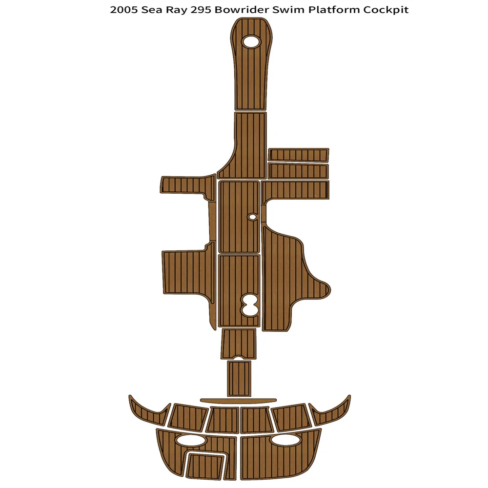 2005-Sea-Ray-295-Bowrider-Swim-Platform-Cockpit-Pad-Boat-EVA-Teak-Floor ...