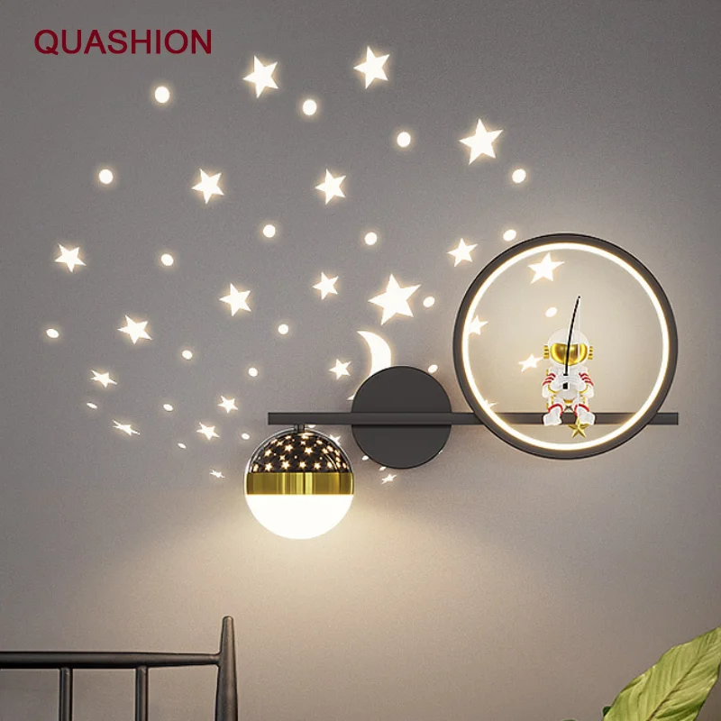 Modern-LED-Wall-Light-for-Children-Indoor-Bedside-Bedroom-Home-Decora ...