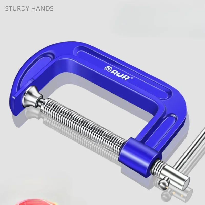 1PCS carbon steel C-type strong clamp woodworking fixing fixture clamp ...