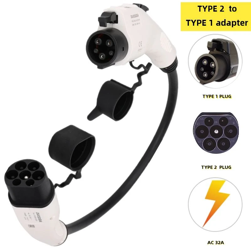Duosida-adaptador-EVSE-EV-tipo-2a-SAE-J1772-enchufe-tipo-1-16A-32A ...