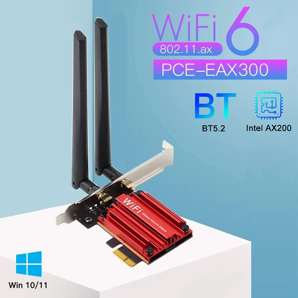 3000M-WiFi-6-PCI-E-Wireless-Adapter-AX200-Network-Card-Dual-Band-2-4G ...