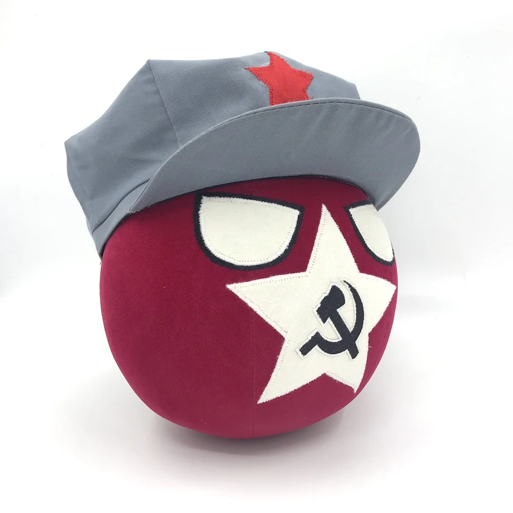 The Chinese red army Ball and Red Army Cap Doll countryballs plushies ...