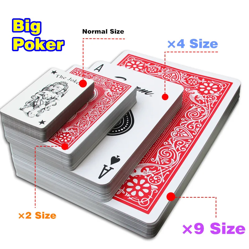 1 Deck Big Poker Cards Large Playing Cards Home Board Game Family ...