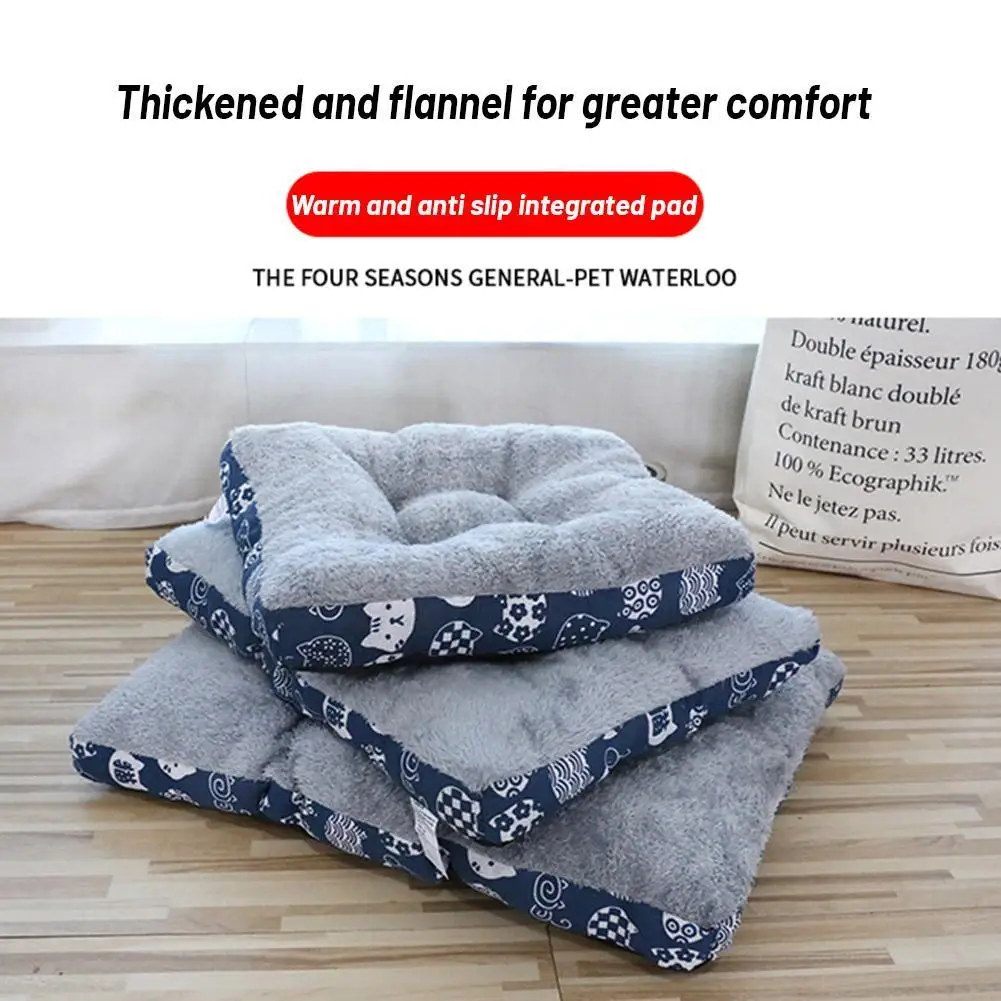 Plump-And-Thickened-Pure-Cotton-Warm-Dog-Bed-Mat-Cat-Mattress-Winter ...