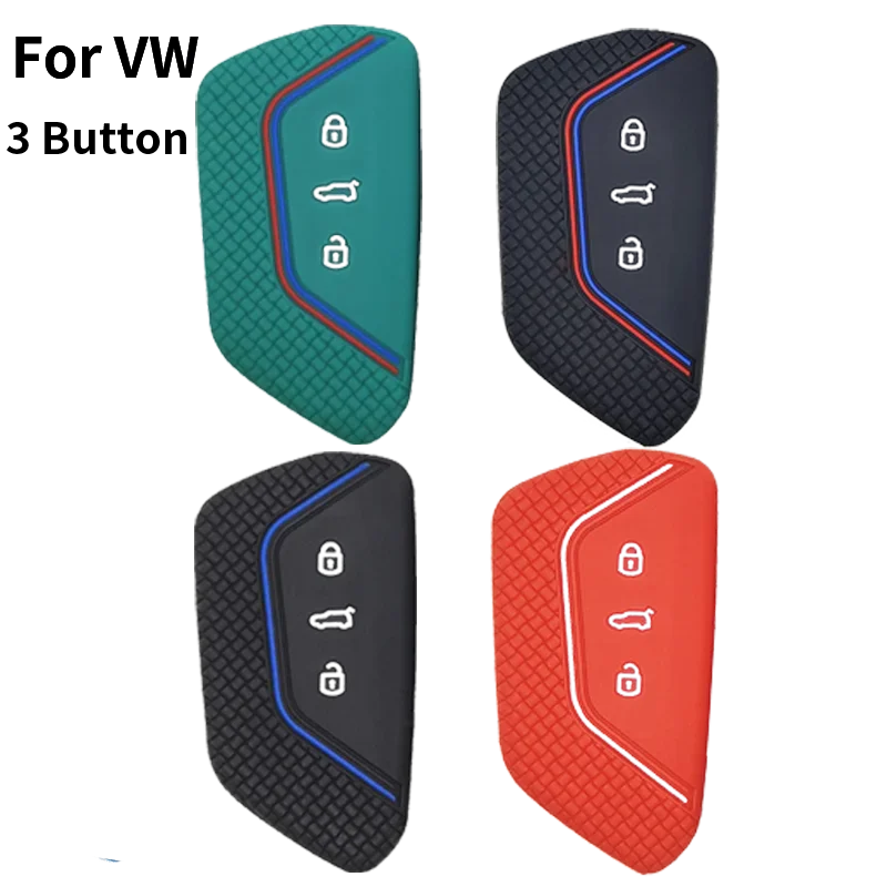 Silicone Keycase For VW Golf 8 Mk8 GTI GTD R ID3 ID4 2020 Decoration ...
