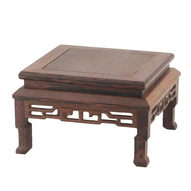 Wooden Stand Holder For Standing Flower Pot Display Rack Vase Pedestal ...