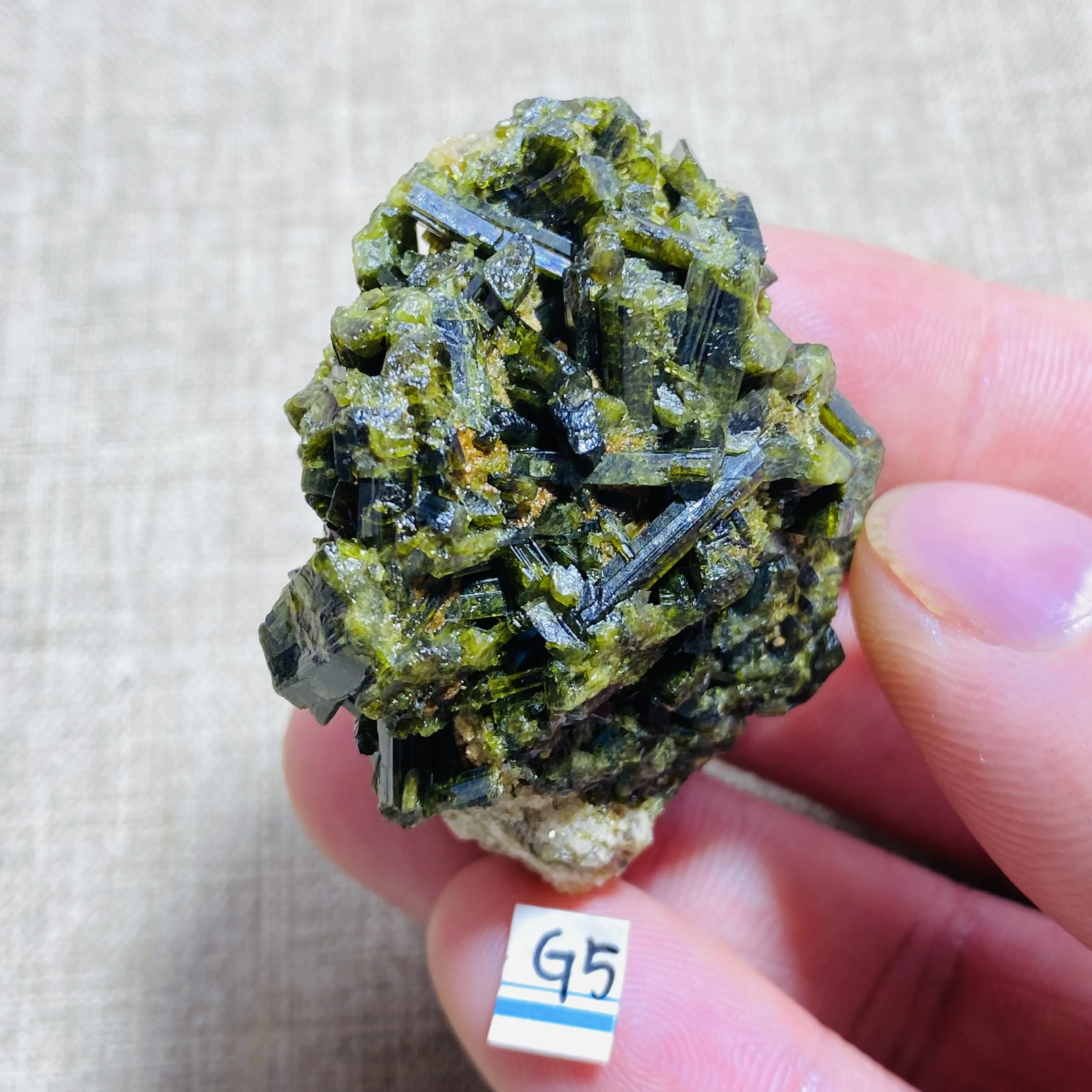 Natural Epidote Energy Stone Mineral Specimen Crystal Healing Home ...