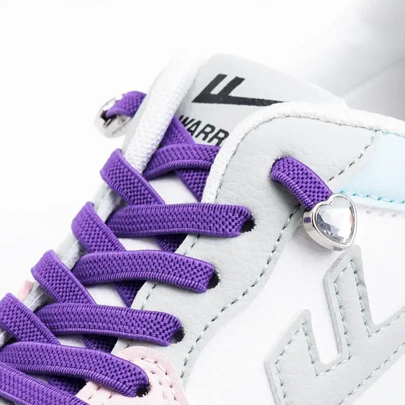Heart-Diamond-Elastic-Laces-Sneakers-No-Tie-Shoelaces-Colorful ...