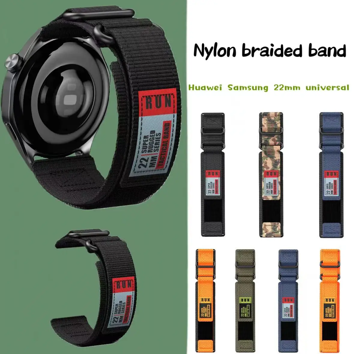 Nylon-22mm-Huawei-Watch-Strap-For-Watch-GT-4-GT4-46mm-Band-Bracelet-For ...