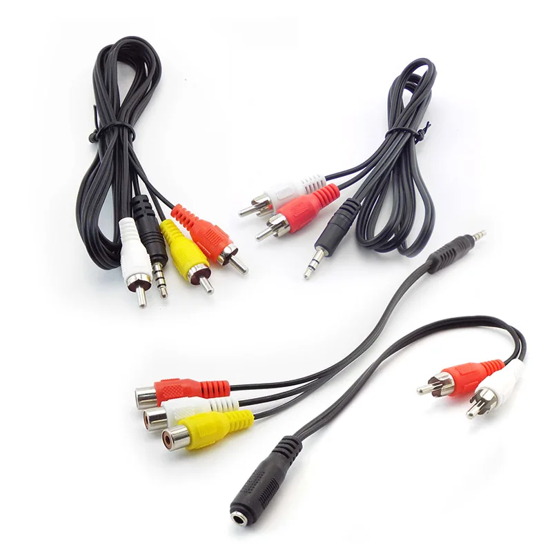 3pole-4-pole-3-5mm-male-female-Jack-Plug-To-2RCA-3-RCA-male-female ...