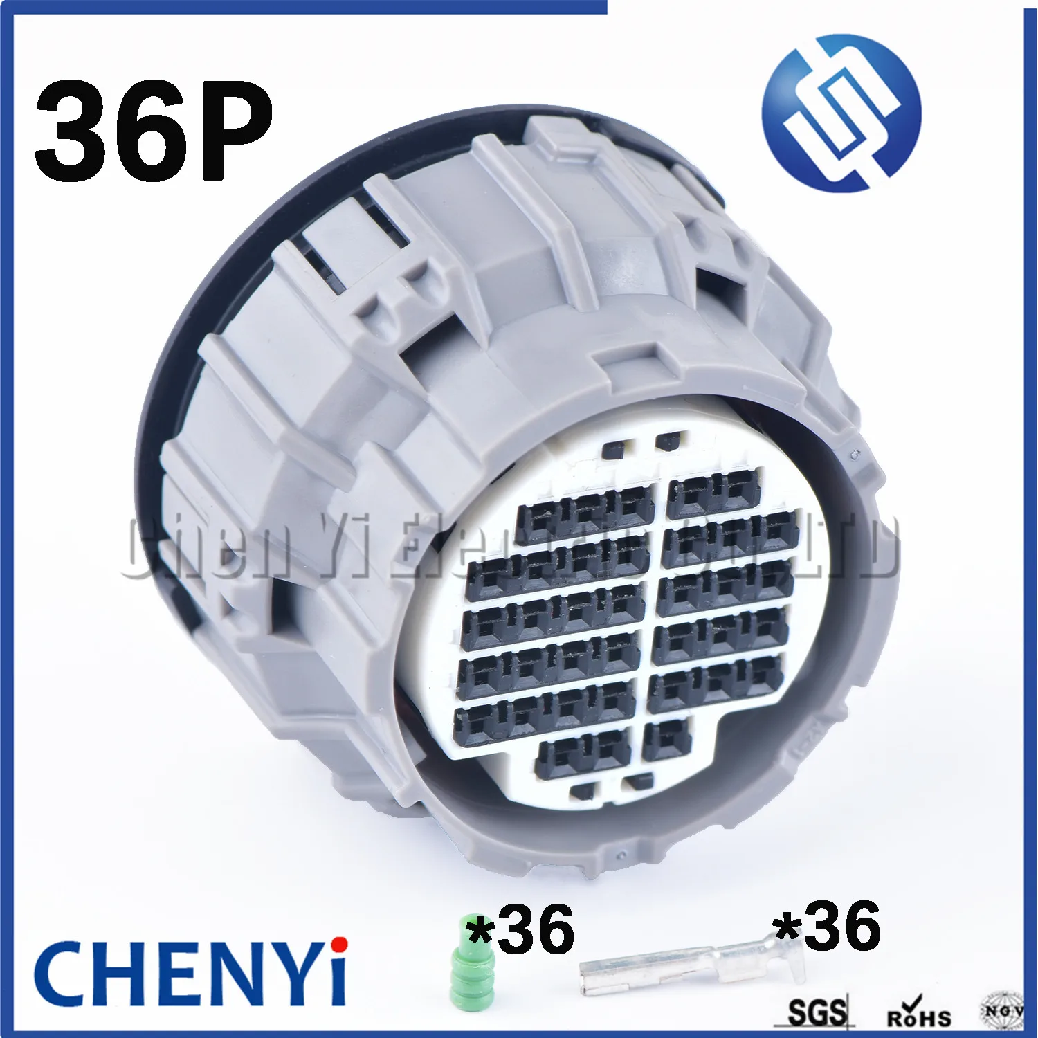 36 Pin female Auto waterproof connector gearbox body plug Motor Control ...