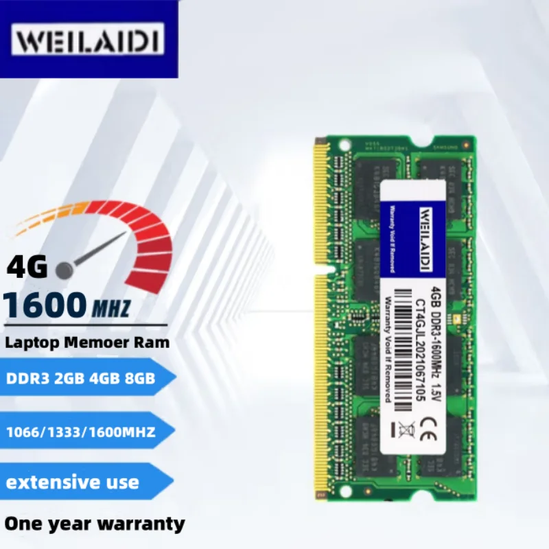 Weilaidi-DDR3-4GB-8GB-Memoria-Ram-port-til-PC3-10600S-12800S-1066MHz-1333MHz-1600MHz-Memoria ...