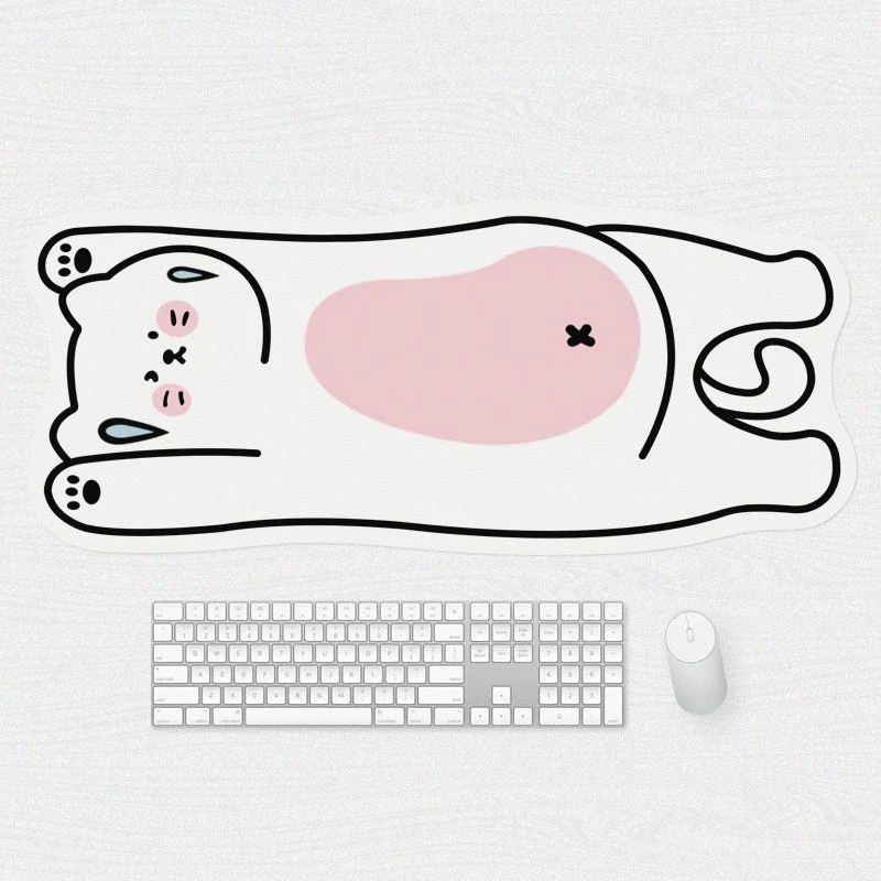 Cute Cats Mouse Pad Kitty Large Desk Mat Kawaii XXL Mousepads Pink ...