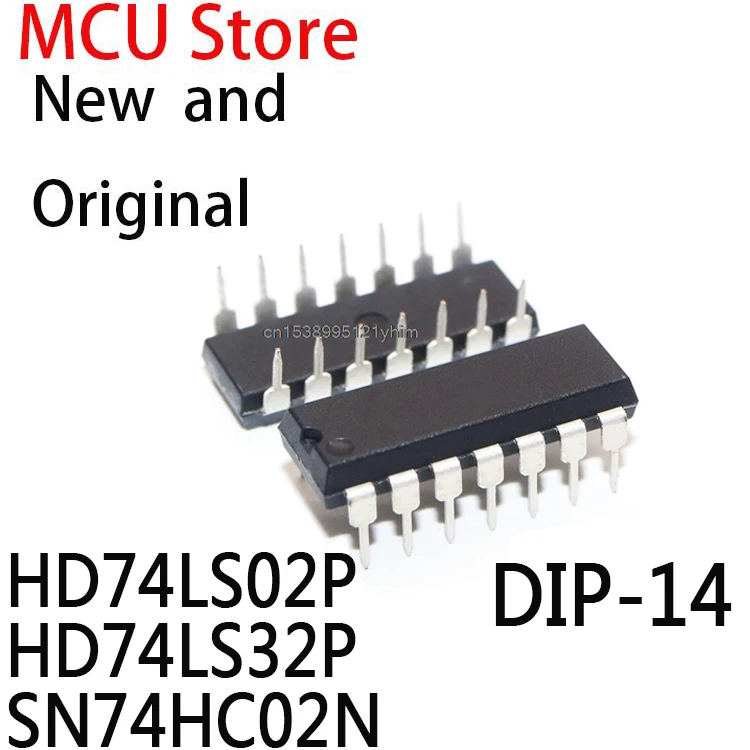 Piezas-DIP14-HD74LS02-SN74LS02N-74LS02-SN74LS02-DIP-14-HD74LS32-SN74LS32N-74HC02N-74HC02 ...