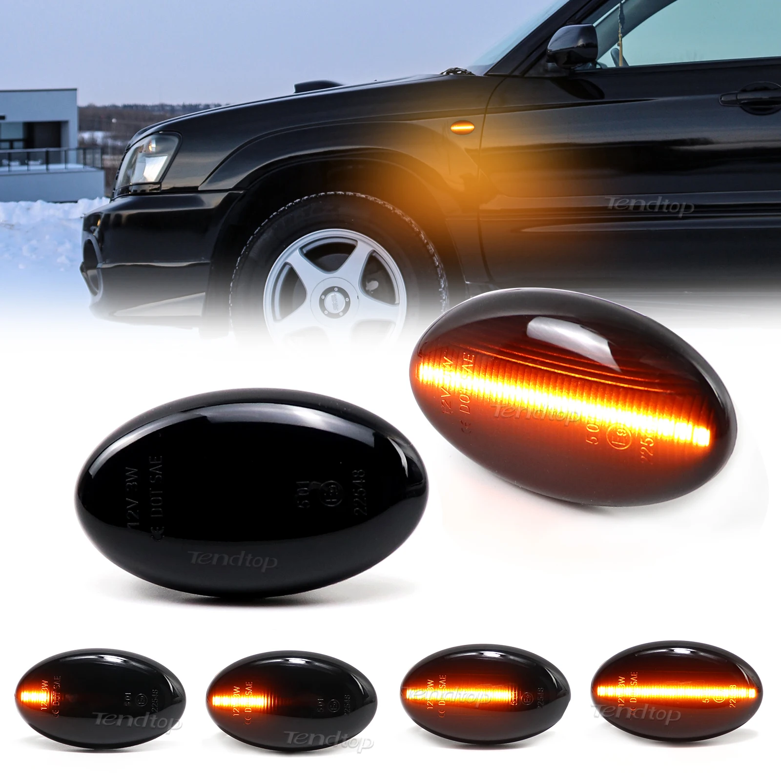 For-Subaru-Led-Dynamic-Side-Marker-Turn-Signal-Light-Sequential-Blinker ...
