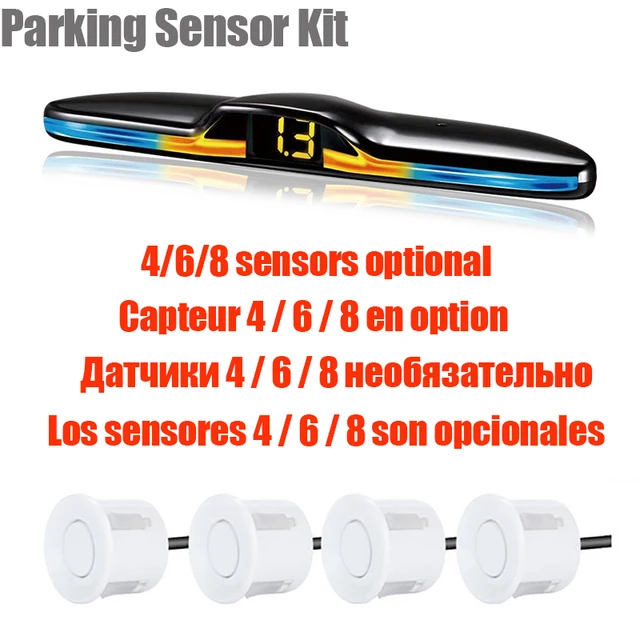 Multiple Radar Parking Sensor Kit Backlight Parktronic LED Display ...