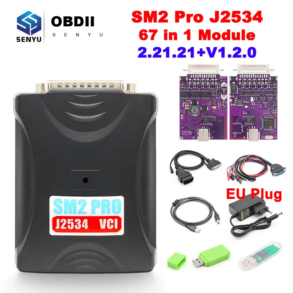 SM2 PRO J2534 VCI Dongle BANCO PCM FLASH SM 2 Para KTM 67 EM 1 Chip ...