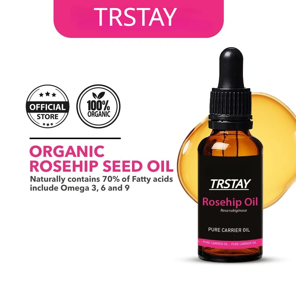 TRSTAY Organic Rosehip Seed Oil 100% Natural Anti Aging Treatment For ...