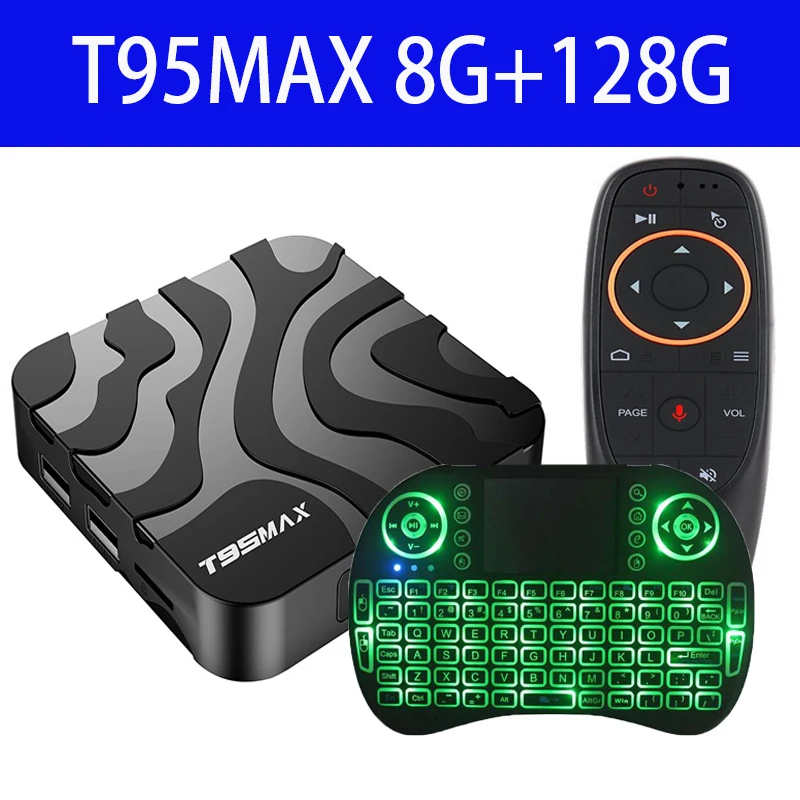 New H618 Android 12 T95 Max Smart TV Box Double Wifi 2.4G&5.8G 6K 3D ...