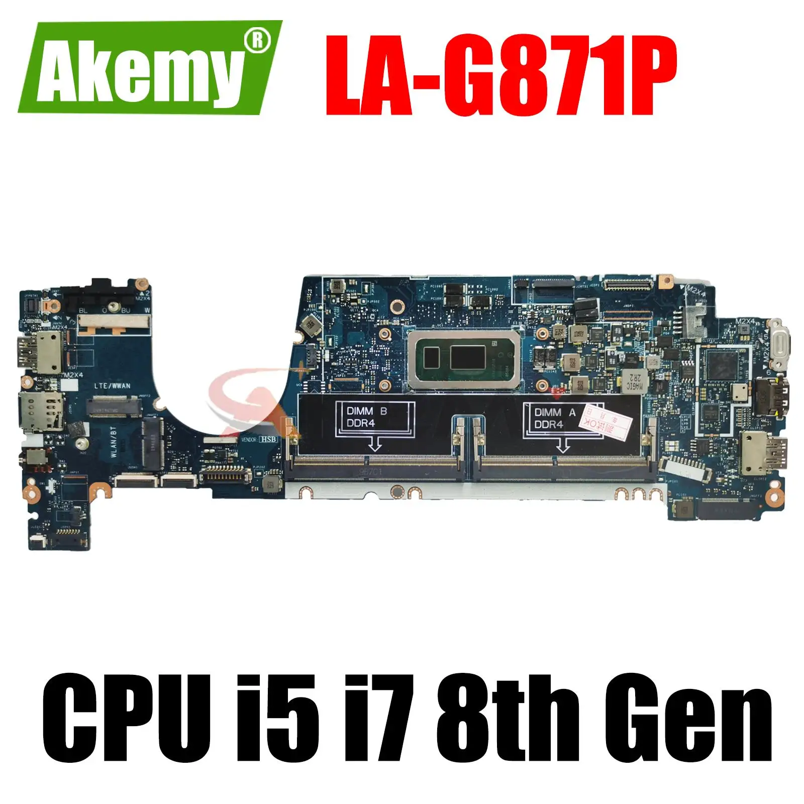 For-Dell-Latitude-7400-Laptop-Motherboard-with-i5-i7-8th-Gen-CPU-EDC40 ...