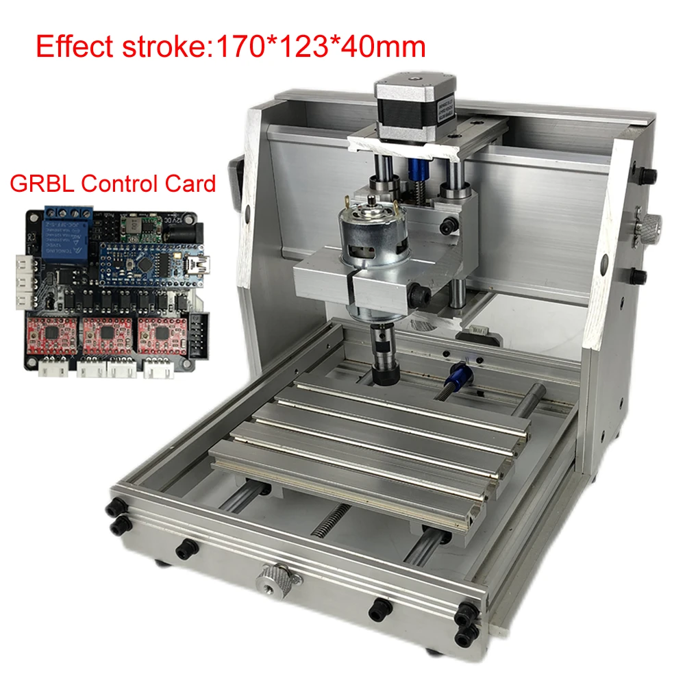 Aluminum Cnc 1712 Frame Kit 775 Spindle Motor Er11 Collet Grbl Diy Cnc ...