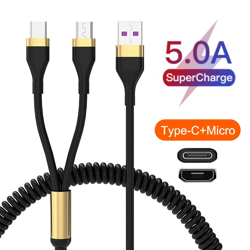 Spring Mobile Phone Charger Cable | Spring Cable Type Quick Charge ...