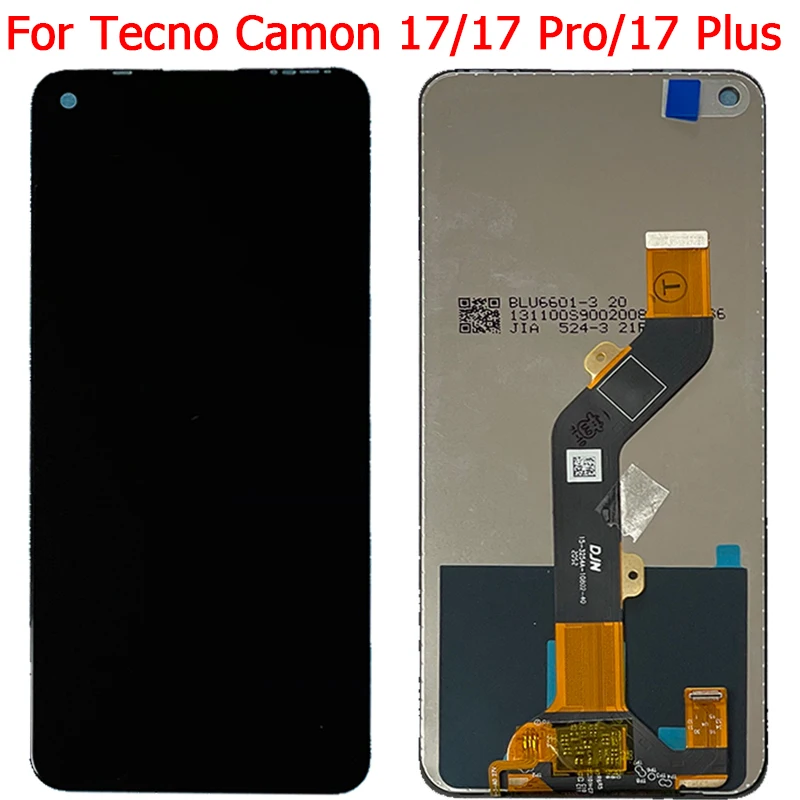 New Original For Tecno Camon 17 CG6 17 Plus CG7 17 Pro CG8 Display LCD Screen Touch Panel ...