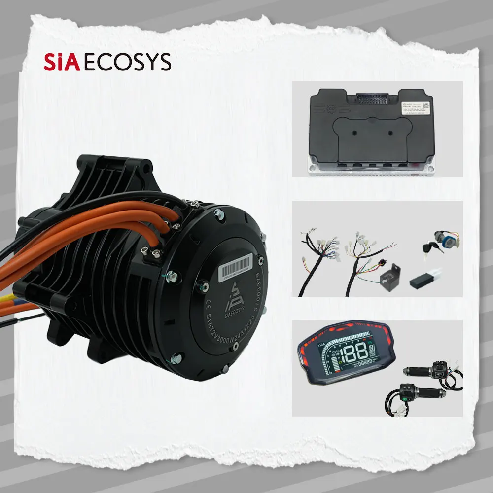 New Electric Motorcycle Kits QS 138 70H 3000W V3 PMSM Mid Drive Motor ...