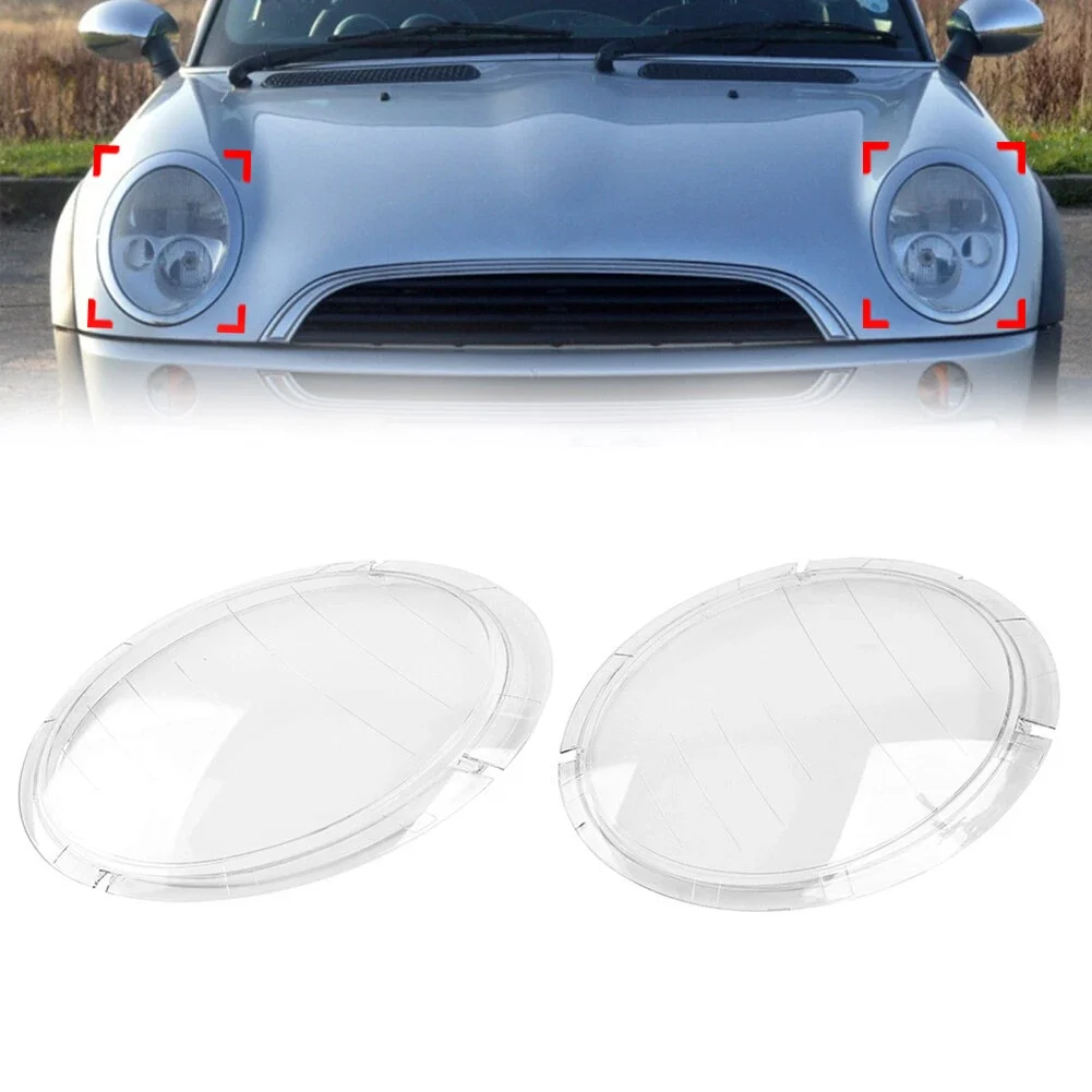 1PCS Car Headlight Clear Lens Lampshade Shell Cover For BMW MINI R50 ...