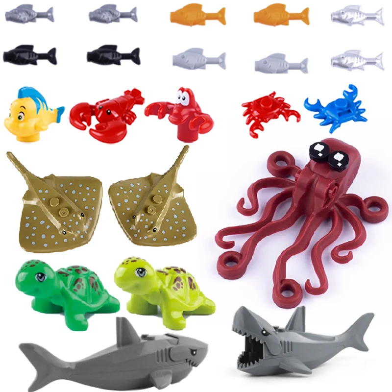 MOC-Marine-Animals-Building-Blocks-Sea-Scene-Shark-Octopus-Manta-Ray ...