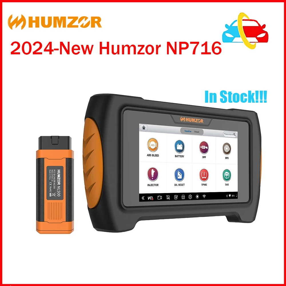 New-Humzor-NP716-Vehicle-Full-System-Auto-Diagnostic-Tool-Scanner-Obd ...