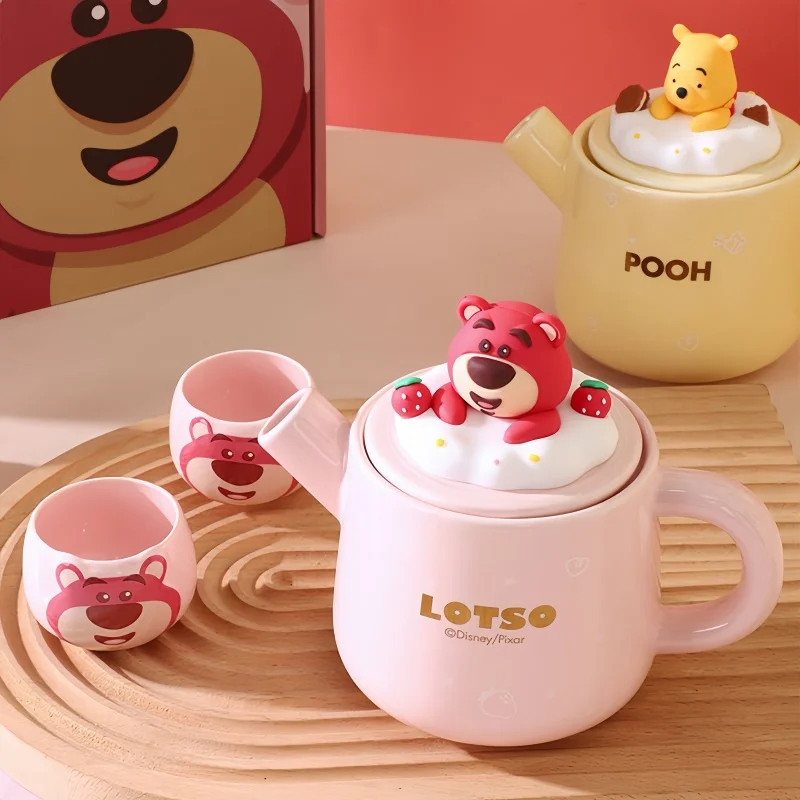 Disney-Kawaii-Anime-Cute-Cartoon-Lotso-Tea-Set-Teapot-Ceramic-Tea-Cup ...