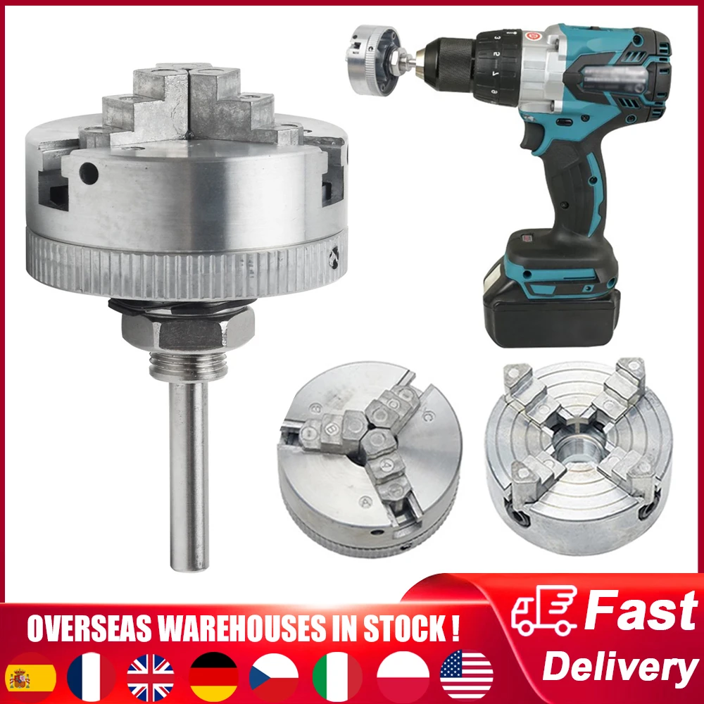 Zinc Alloy 3-jaw 4-jaw Chuck Connecting Rod Self Centering Wood Turning ...