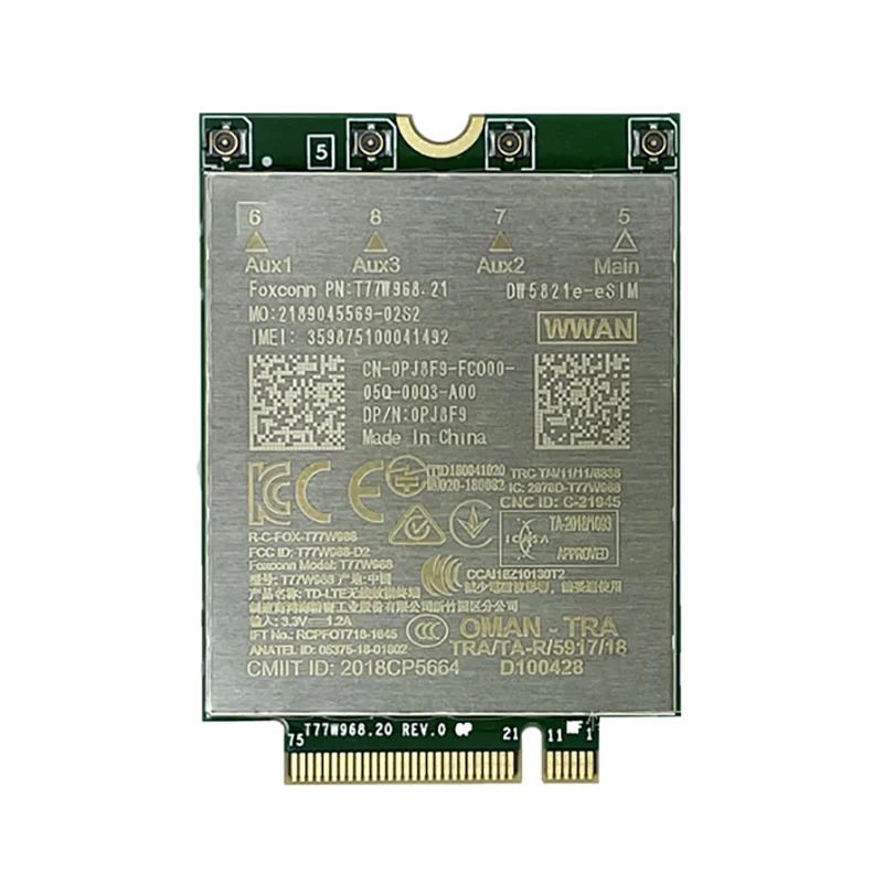 Foxconn-T77W968-DW5821e-eSIM-LTE-Cat16-M-2-4G-module-for-Dell-Latitude ...