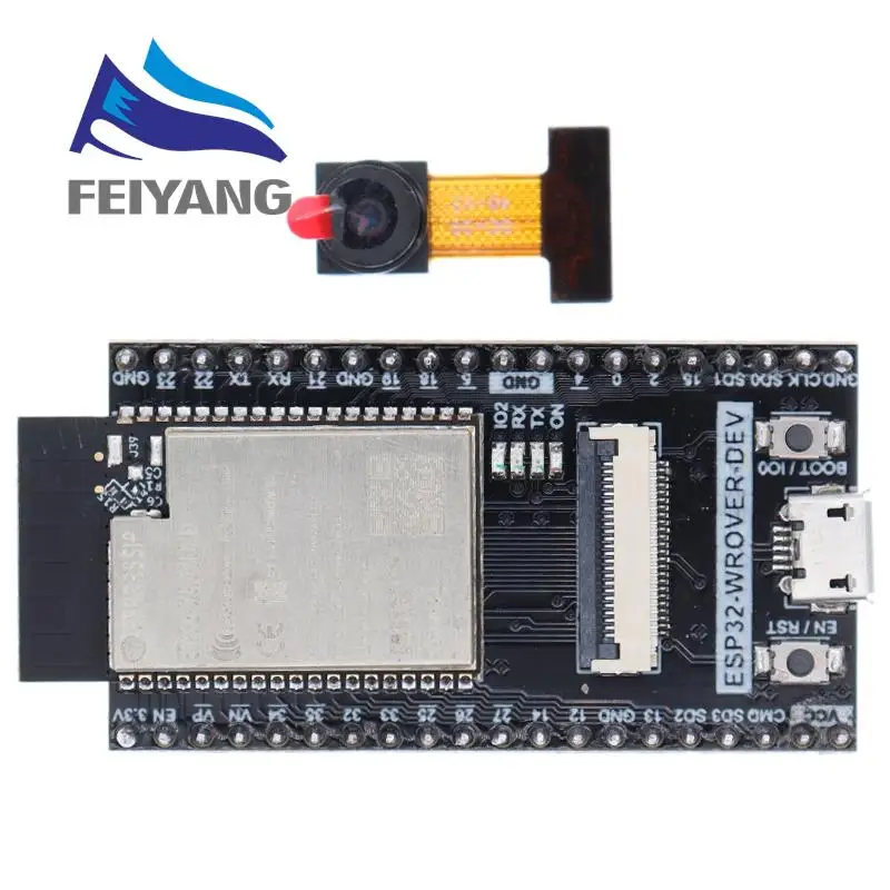 2022 mais novo módulo de câmera esp32 cam ESP32 WROVER placa com câmera wi fi módulo bluetooth ...