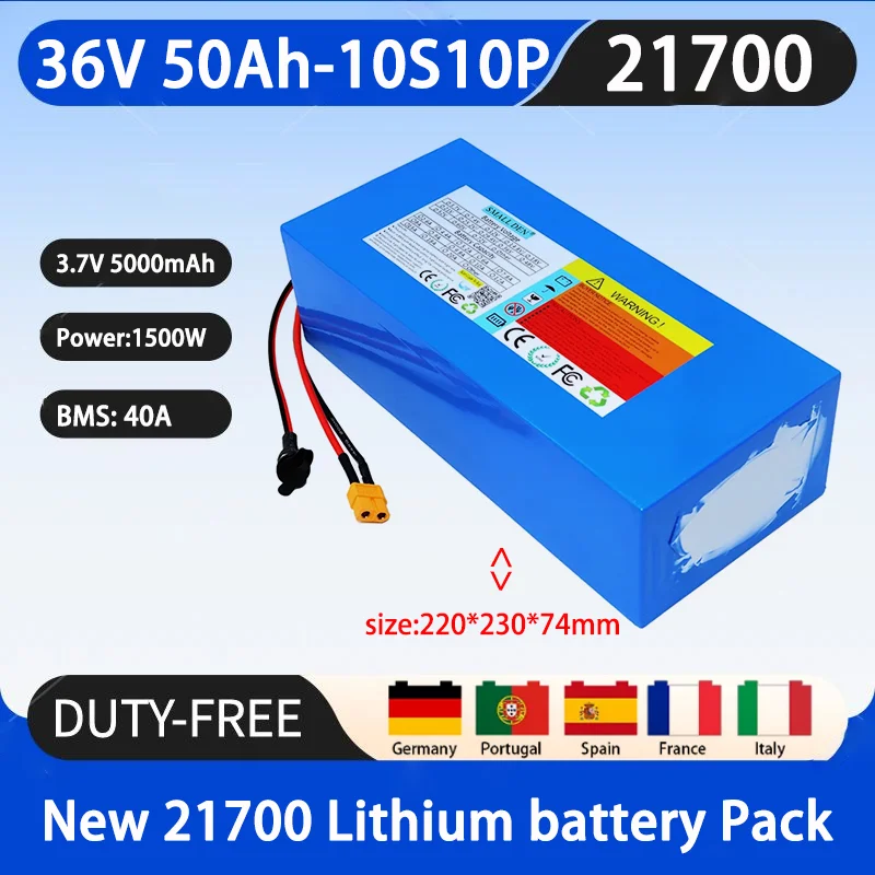 New-36V-50ah-21700-10S10P-A-class-lithium-battery-pack-with-BMS ...