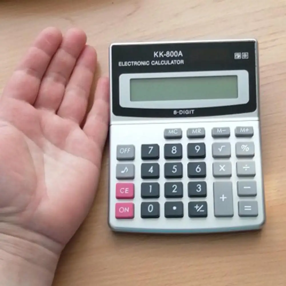 KK-800A-Basic-Calculator-Reliable-Lightweight-Desktop-Calculator-LCD ...