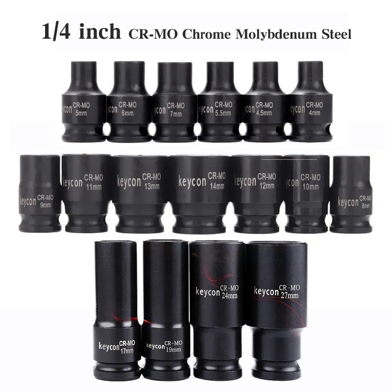 1-4-Inch-Air-Socket-Adopter-Universal-Pneumatic-Socket-Wrench-Head-for ...