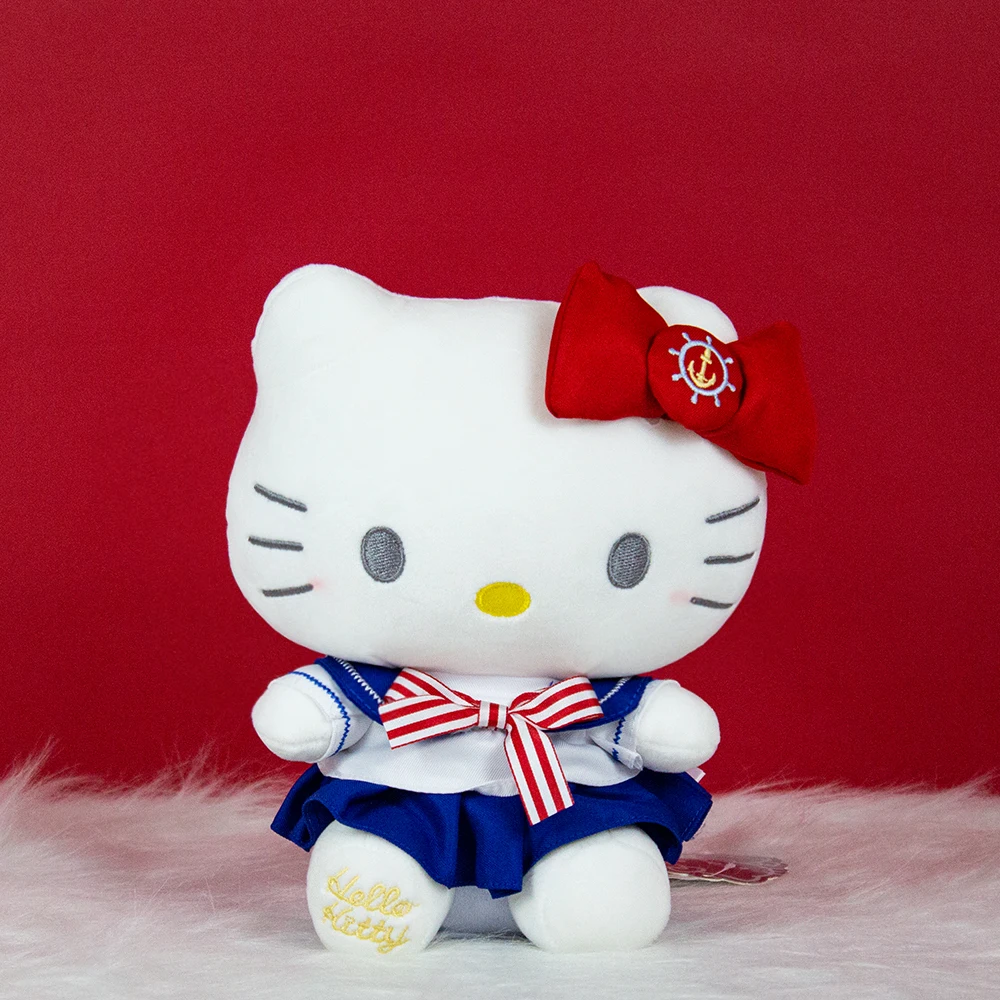 Cartoon Hello Kitty Navy Soft Stuffed Plush Kawaii Toy - KawaiiMerch.com