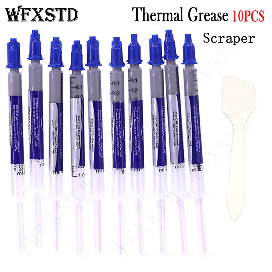 WFXSTD 10PCS New Thermal Grease Paste Compound Silicon Scraper CPU ...