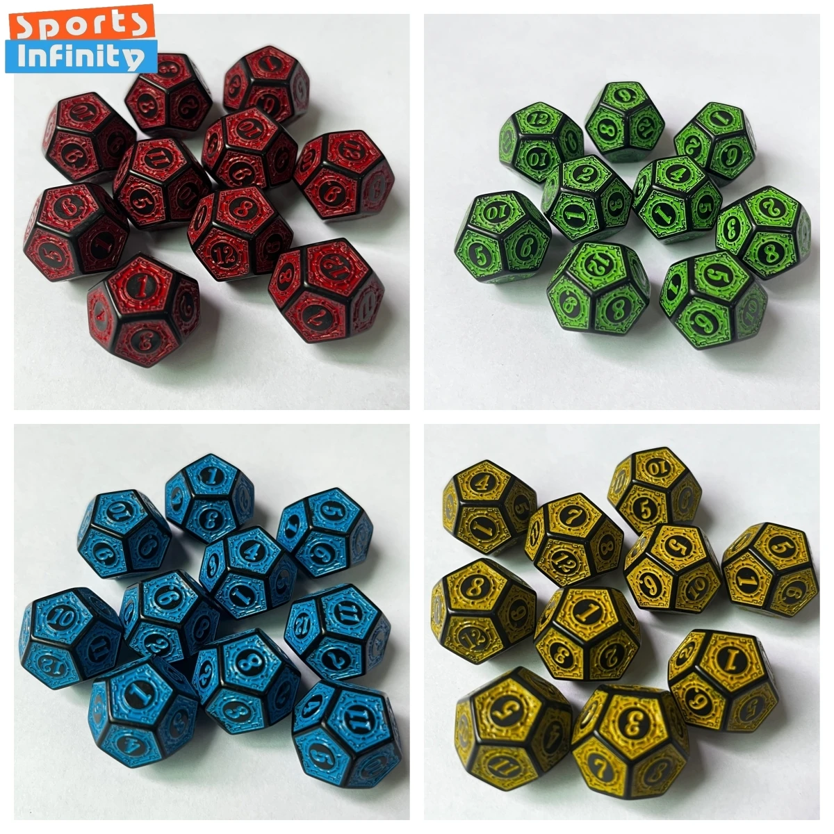10pcs-of-Polyhedral-Dice-12-Sided-Double-Colors-D12-D10-D8-D6-D4-Table ...