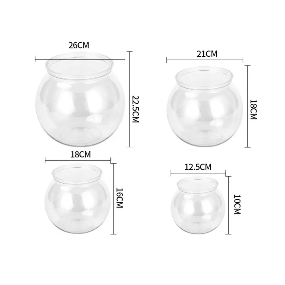 Lightweight-Fish-Tank-Explosion-proof-Aquarium-Tank-Round-Fish-Bowl ...