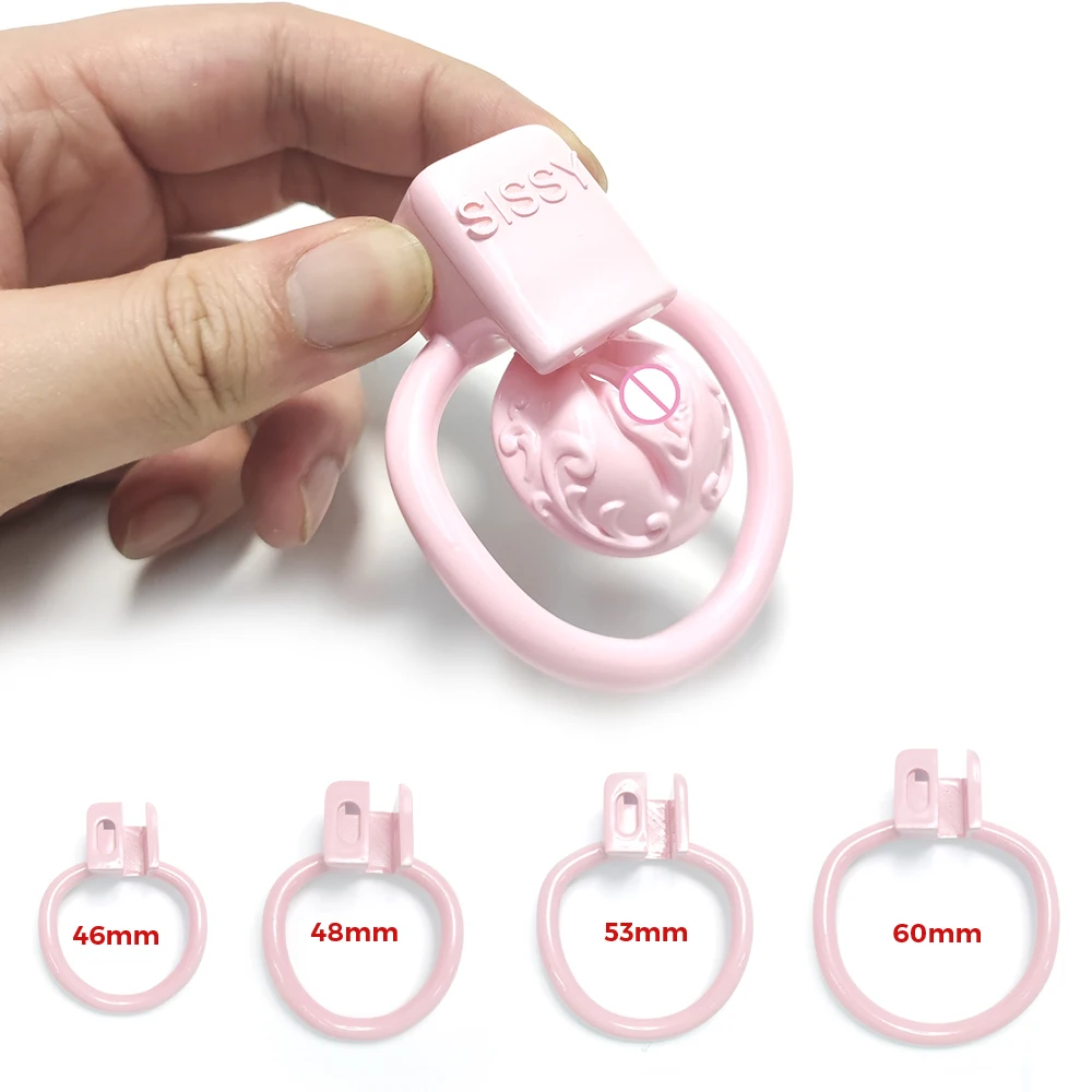 Super Small Sissy BDSM Pussy Vaginal Chastity Cage 4Rings Ladyboy Male Chastity Devices Cock ...