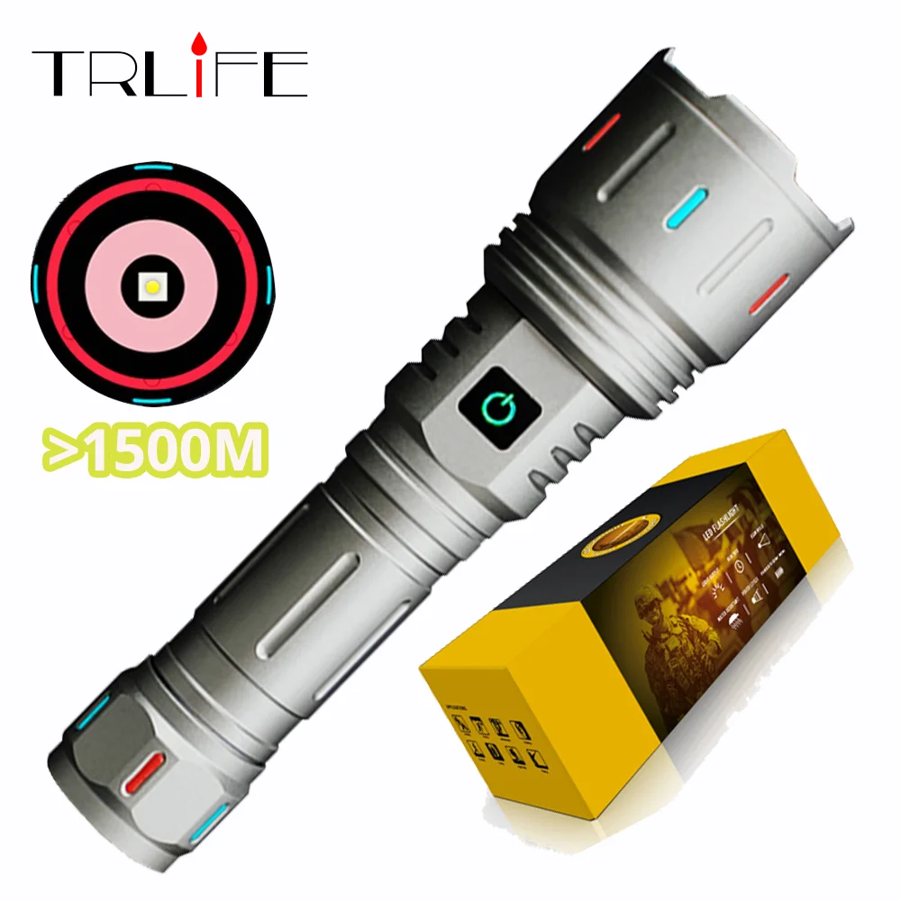 Trlife-longo-alcance-lanterna-led-usb-de-carregamento-5200mah-bateria ...