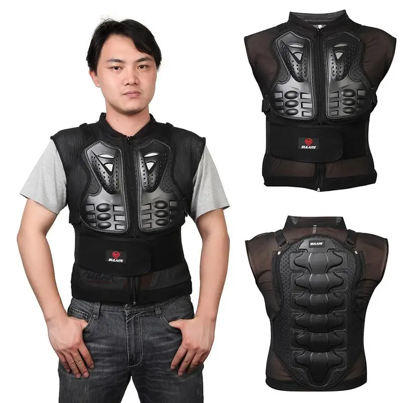 Motorcycle-Riding-Armor-Vest-Jacket-Back-Guarda-Djustable-Wear ...