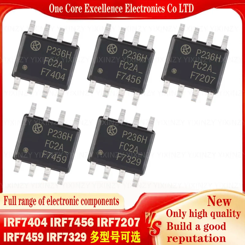 10PCS-IRF7404-IRF7456-IRF7207-IRF7459-IRF7329-SOP8-MOSFET-FET-Diode ...