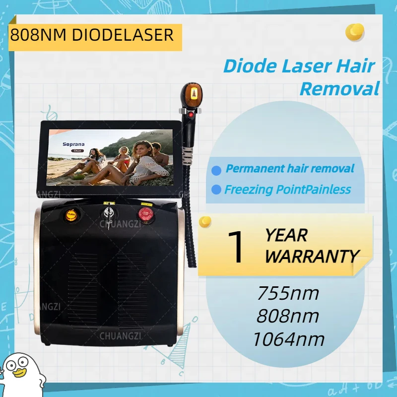 Diode-Laser-755-808-1064nm-Multi-Wavelengths-Hair-Removal-Machine ...