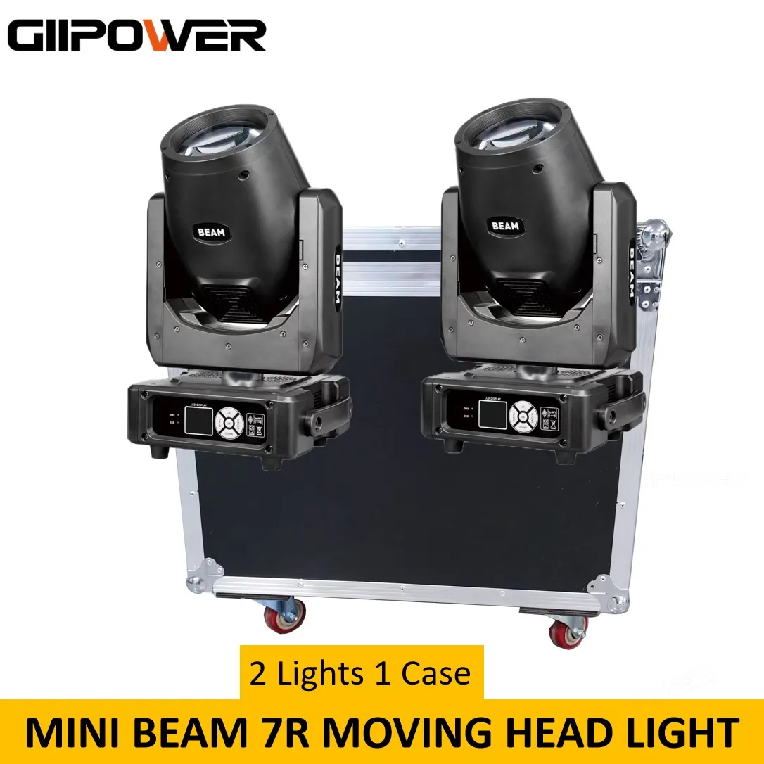 2pcs-Mini-Sharpy-230w-Beam-7r-295w-Beam-230W-flightcase-Lyre-7R-Moving ...