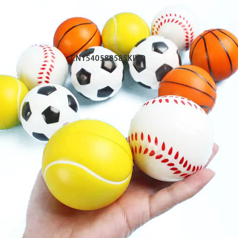 12pcs-PU-Soft-Football-Foam-Ball-FOR-Child-Squeeze-Anti-Sponge-Stress ...
